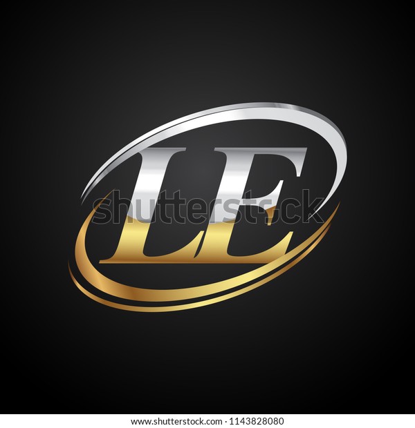 Initial Letter Le Logotype Company Name Stock Vector (Royalty Free ...