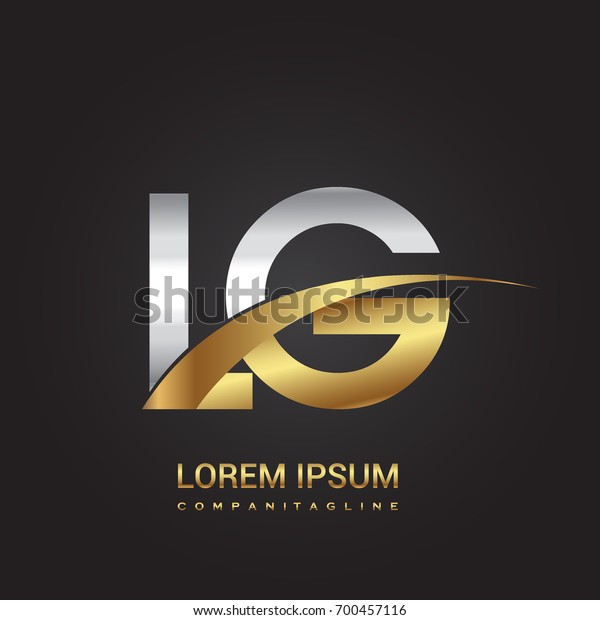 Initial Letter Lg Logotype Company Name Stock Vector (Royalty Free ...
