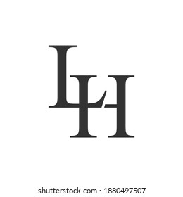 Initial Letter Lh Logo Template Stock Vector (Royalty Free) 1880497507 ...