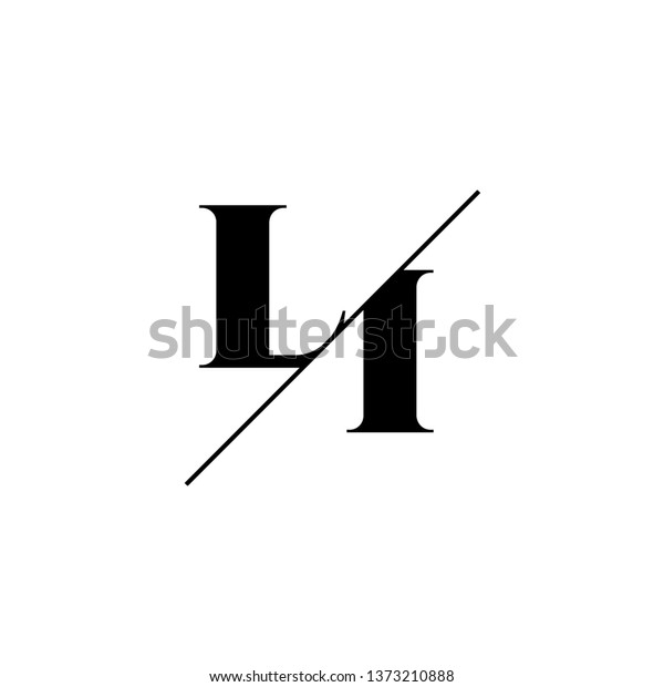 Initial Letter Li Monogram Sliced Logo Stock Vector (Royalty Free ...