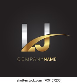 Initial Letter Lj Logotype Company Name Stock Vector (Royalty Free ...