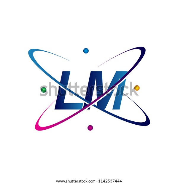 Initial Letter Lm Logotype Science Icon Stock Vector (Royalty Free ...