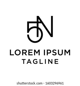 Initial Letter Logo 5n N5 Logo Stock Vector (Royalty Free) 1603296961 ...