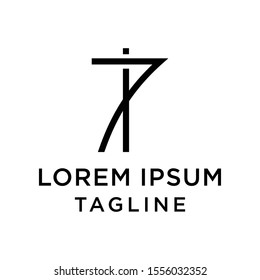 Initial Letter Logo 7i I7 Logo Stock Vector (Royalty Free) 1556032352 ...