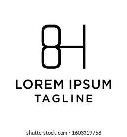 Initial Letter Logo 8h H8 Logo Stock Vector (Royalty Free) 1603319758 ...
