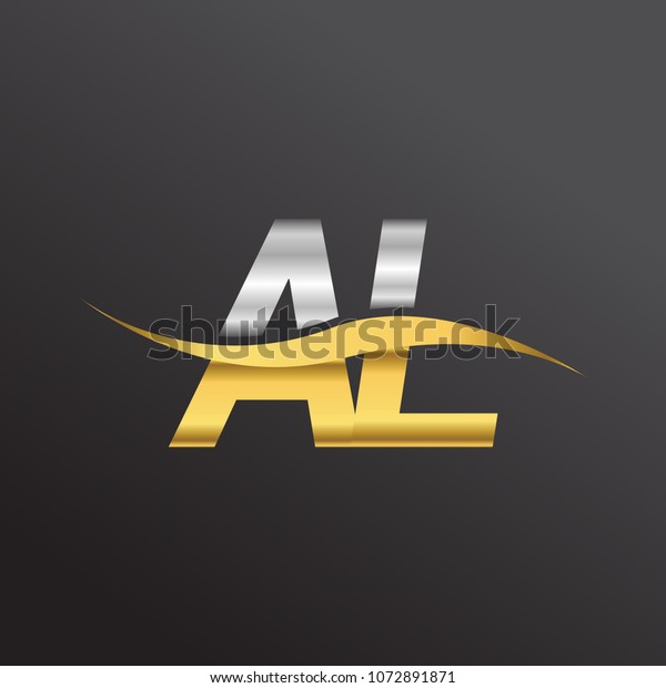Initial Letter Logo Al Company Name Stock Vector (Royalty Free) 1072891871