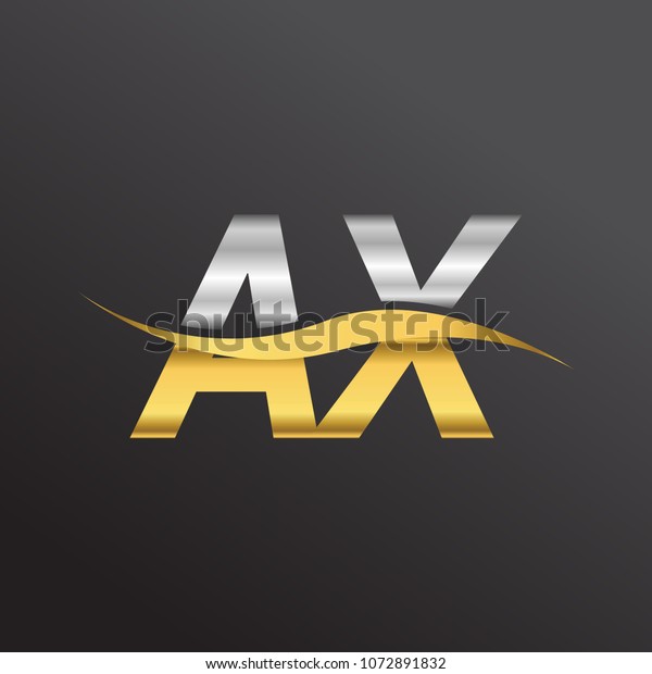 Initial Letter Logo Ax Company Name Stock Vector (Royalty Free ...
