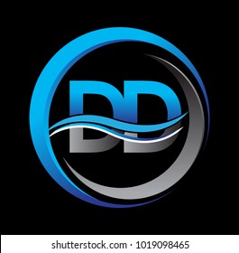 Initial Letter Logo Dd Company Name Stock Vector (Royalty Free ...