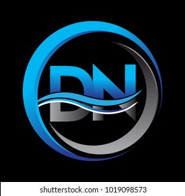 Initial Letter Logo Dn Company Name Stock Vector (Royalty Free) 1019098573