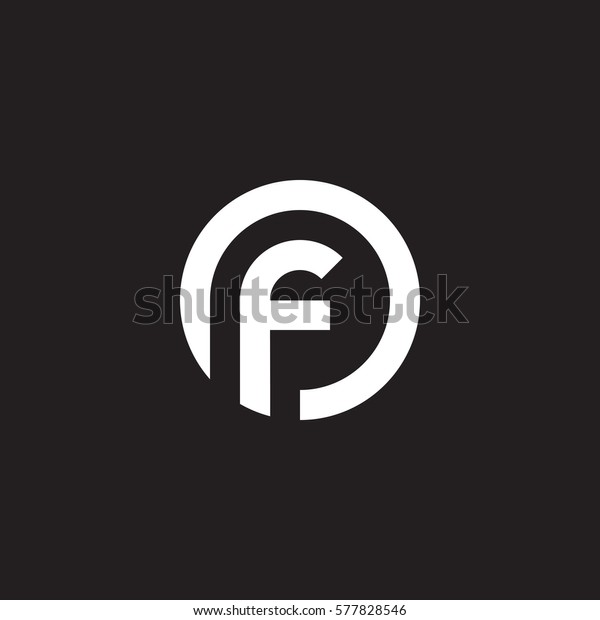 Initial Letter Logo F Inside Circle Stock Vector (Royalty Free) 577828546