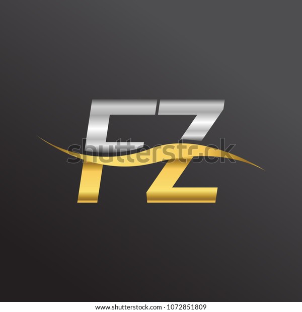 Initial Letter Logo Fz Company Name Stock Vector (Royalty Free) 1072851809
