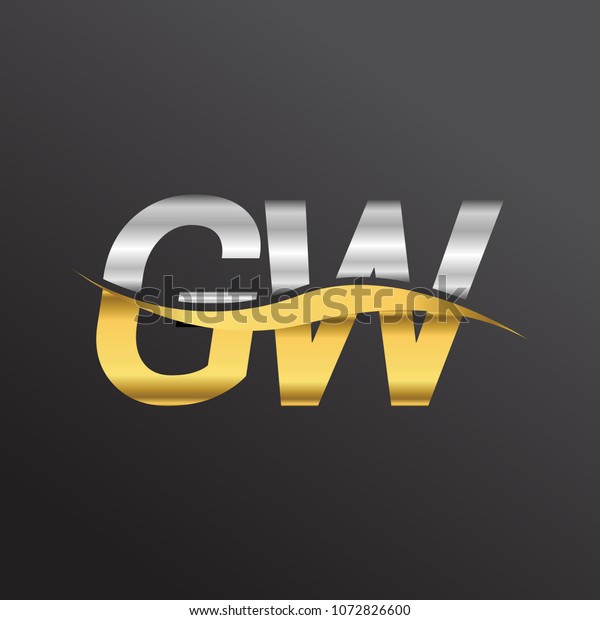 Initial Letter Logo Gw Company Name Stock Vector (Royalty Free ...