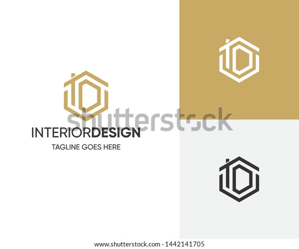 Initial Letter Logo Idid House Concept Stock Vector (Royalty Free ...
