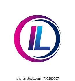 Initial Letter Logo Il Company Name Stock Vector (Royalty Free ...