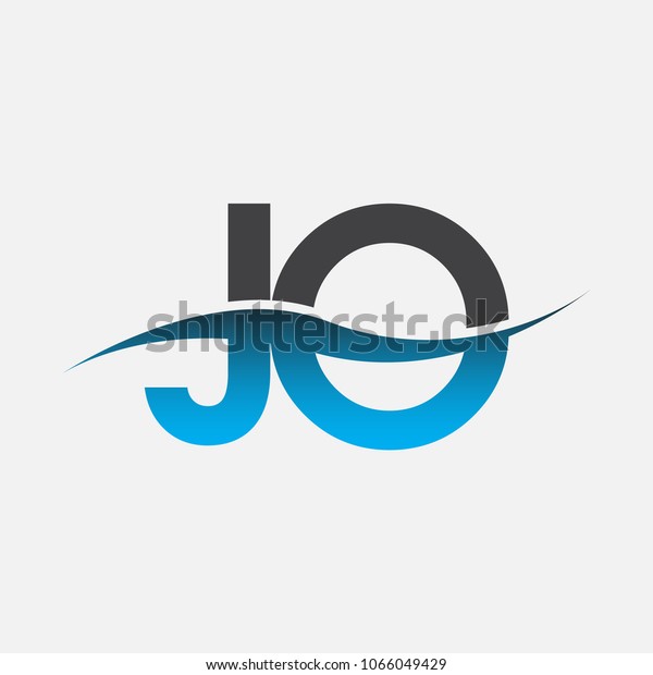 Initial Letter Logo Jo Company Name Stock Vector (Royalty Free ...