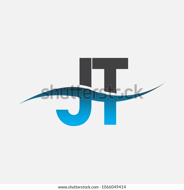 Initial Letter Logo Jt Company Name Stock Vector (Royalty Free ...