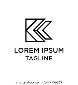 K Line Logo K Logo Stock Vector (Royalty Free) 1434395153