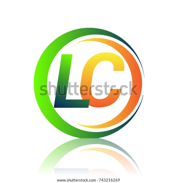 Initial Letter Logo Lc Company Name Stock Vector (Royalty Free) 743216269