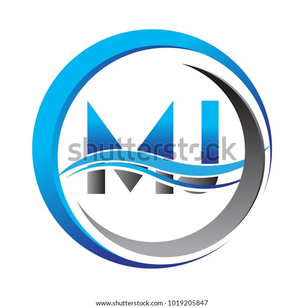 Initial Letter Logo Mj Company Name Stock Vector (Royalty Free) 1019205847
