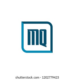 Initial Letter Logo Mq Template Design Stock Vector (Royalty Free ...
