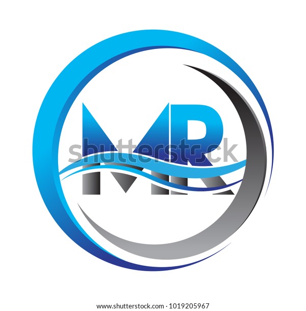 Initial Letter Logo Mr Company Name Stock Vector (Royalty Free) 1019205967