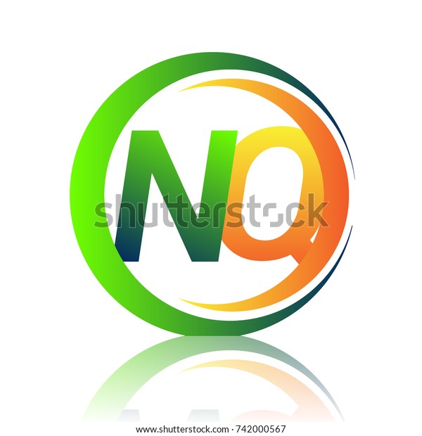 Initial Letter Logo Nq Company Name Stock Vector (Royalty Free) 742000567