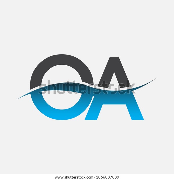 Initial Letter Logo Oa Company Name Stock Vector (Royalty Free) 1066087889