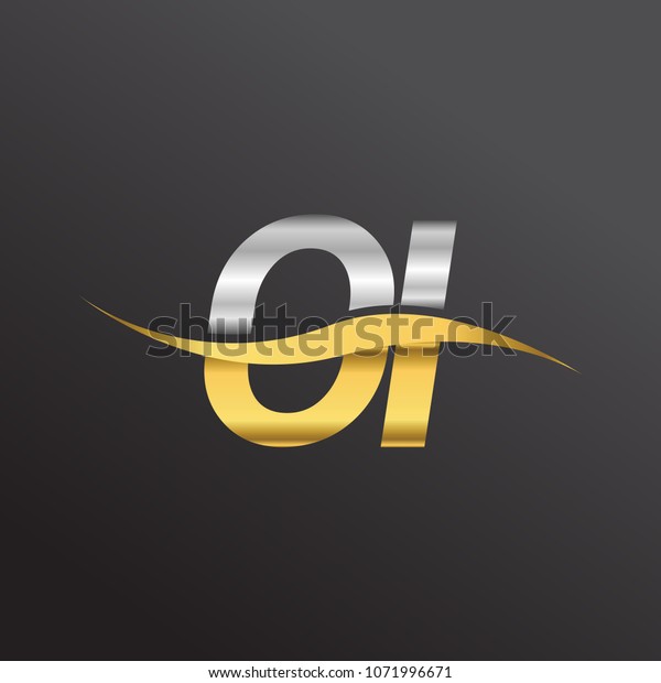 Initial Letter Logo Oi Company Name Stock Vector (Royalty Free ...