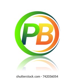 Initial Letter Logo Pb Company Name Stock Vector (Royalty Free ...