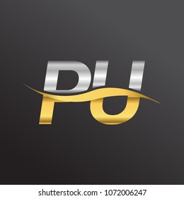 Initial Letter Logo Pu Company Name Stock Vector (Royalty Free) 1072006247