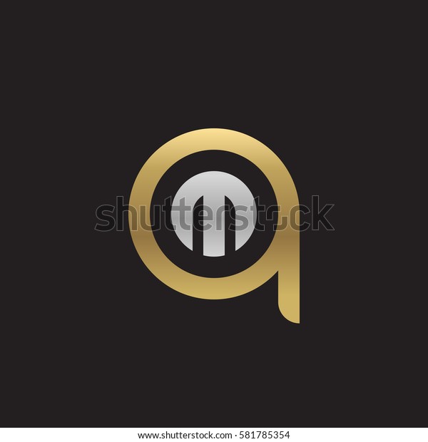 Initial Letter Logo Qm Mq M Stock Vector (Royalty Free) 581785354
