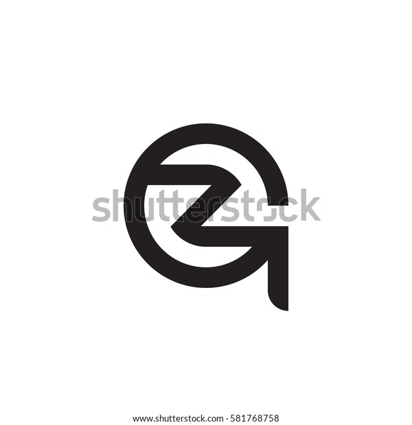 Initial Letter Logo Qz Zq Z Stock Vector (Royalty Free) 581768758