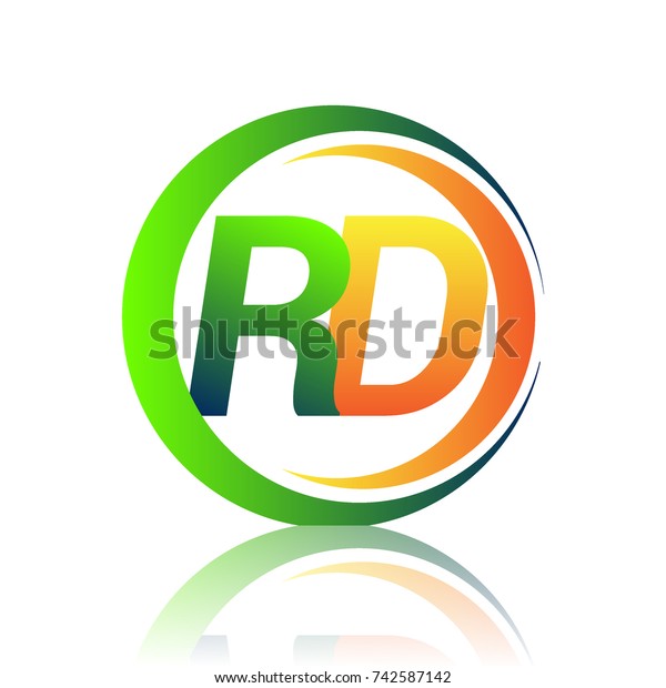 Initial Letter Logo Rd Company Name Stock Vector (Royalty Free ...