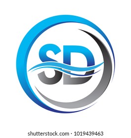 Initial Letter Logo Sd Company Name Stock Vector (Royalty Free) 1019439463