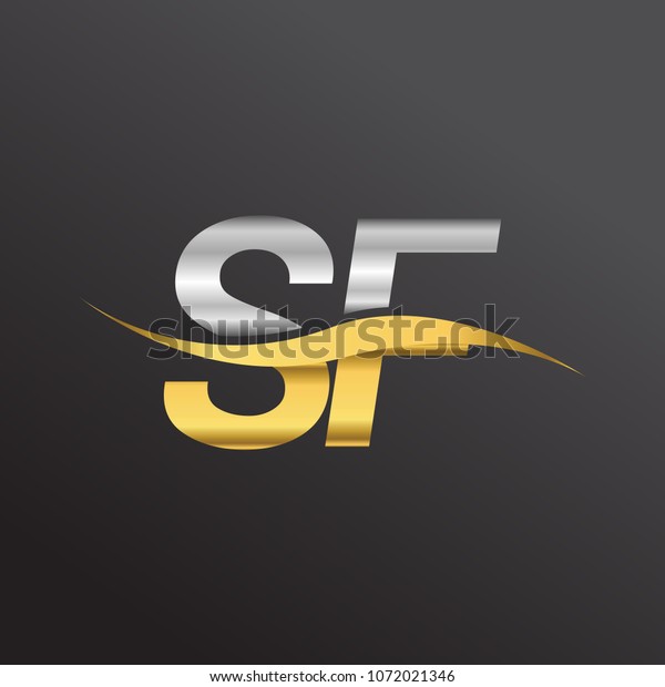 Initial Letter Logo Sf Company Name Stock Vector (Royalty Free ...