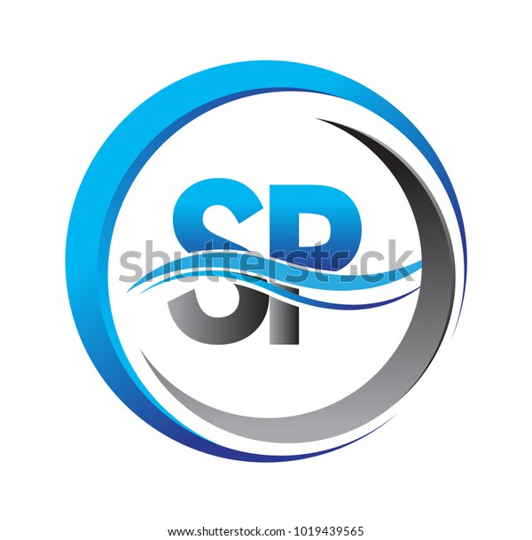 Initial Letter Logo Sp Company Name Stock Vector (Royalty Free) 1019439565