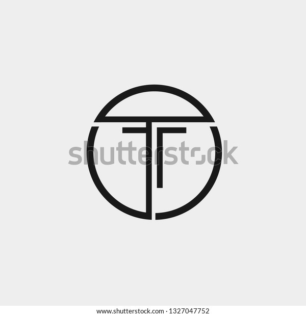 Initial Letter Logo T Inside Circle Stock Vector (Royalty Free) 1327047752