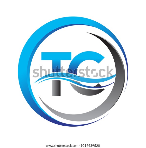 Initial Letter Logo Tc Company Name Stock Vector (Royalty Free) 1019439520