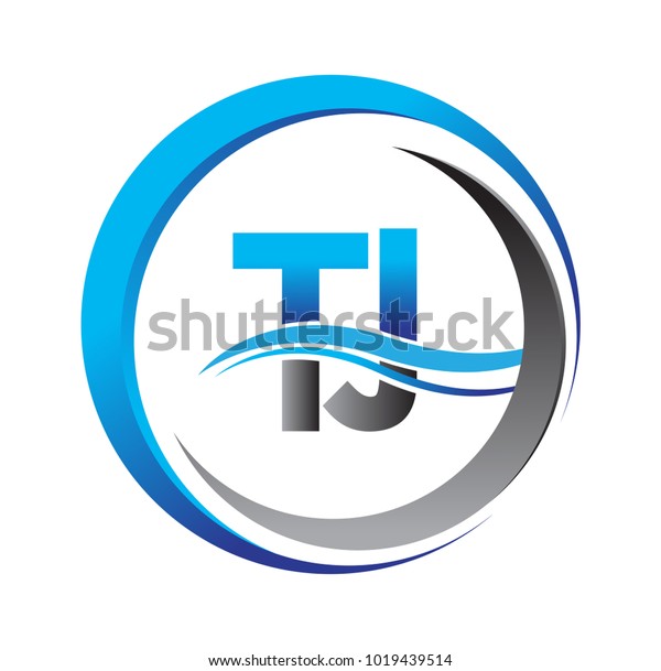 Initial Letter Logo Tj Company Name Stock Vector (Royalty Free ...