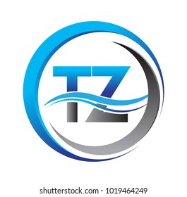 Initial Letter Logo Tz Company Name Stock Vector (Royalty Free) 1019464249