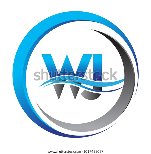 Initial Letter Logo Wj Company Name Stock Vector (Royalty Free) 1019485087