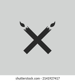 Initial Letter Logo X Candle Logo Stock Vector (Royalty Free ...