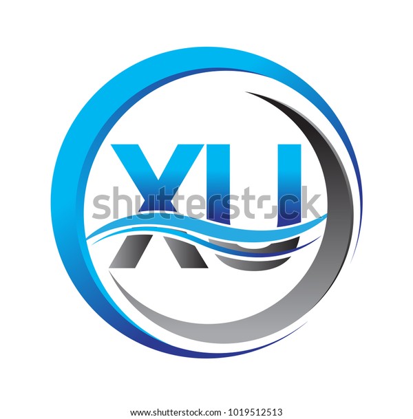 Initial Letter Logo Xu Company Name Stock Vector (Royalty Free ...