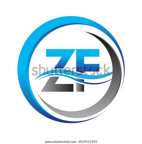 Initial Letter Logo Zf Company Name Stock Vector (Royalty Free ...