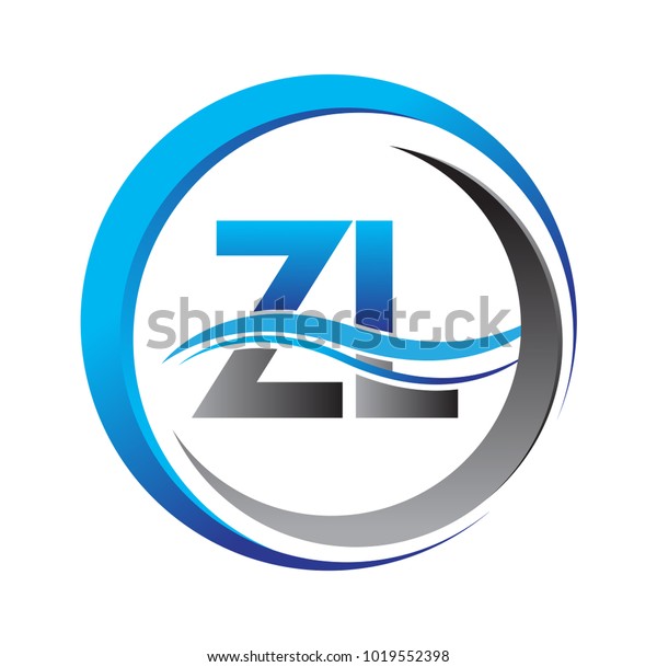 Initial Letter Logo Zl Company Name Stock Vector (Royalty Free) 1019552398