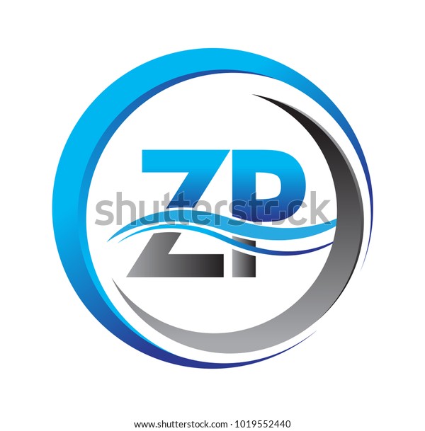 Initial Letter Logo Zp Company Name Stock Vector (Royalty Free ...