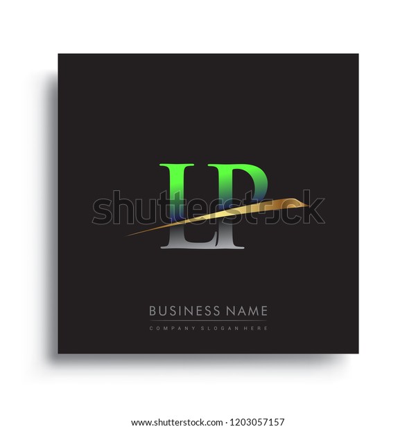 Initial Letter Lp Logotype Company Name Stock Vector (Royalty Free ...