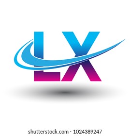 Initial Letter Lx Logotype Company Name Stock Vector (Royalty Free ...