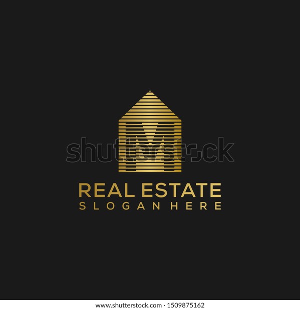 Initial Letter M House Logo Real Stock Vector (Royalty Free) 1509875162 ...