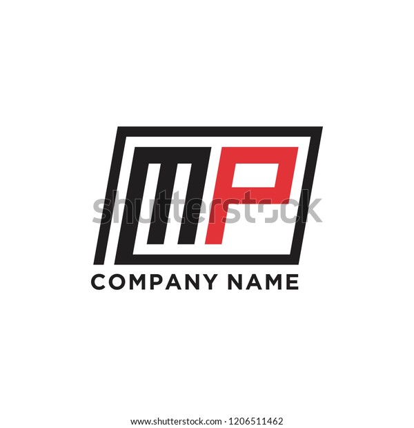 Initial Letter M P Logo Template Stock Vector (Royalty Free) 1206511462 ...